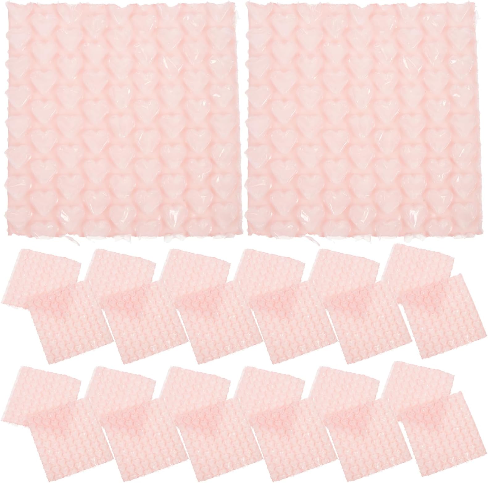 Amazon.com : Packcasa Colored Heart-Shaped Bubble - 12" x 30 ft - Small ...