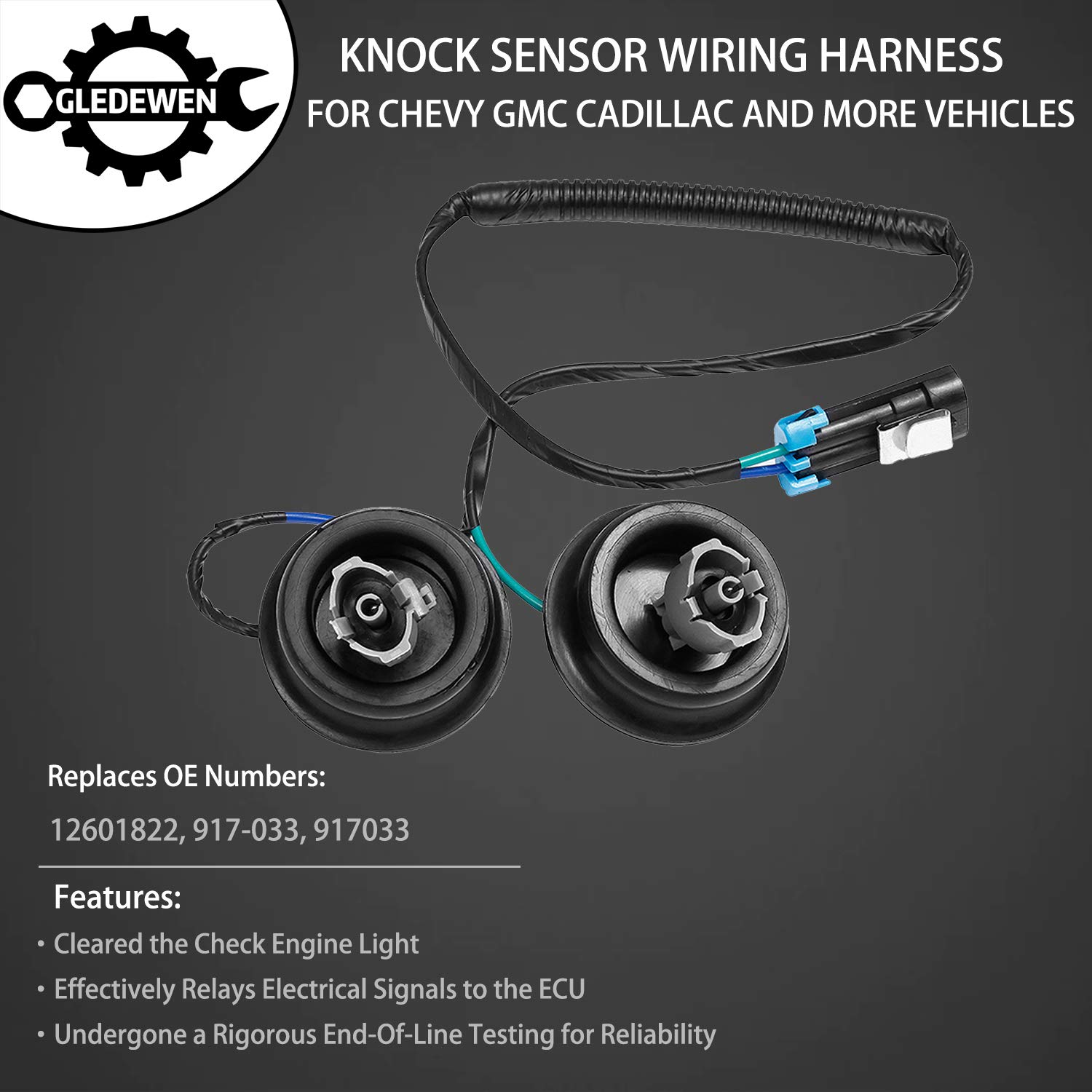Snapklik.com : Knock Sensor Wiring HarnessFor Chevy Suburban Silverado ...