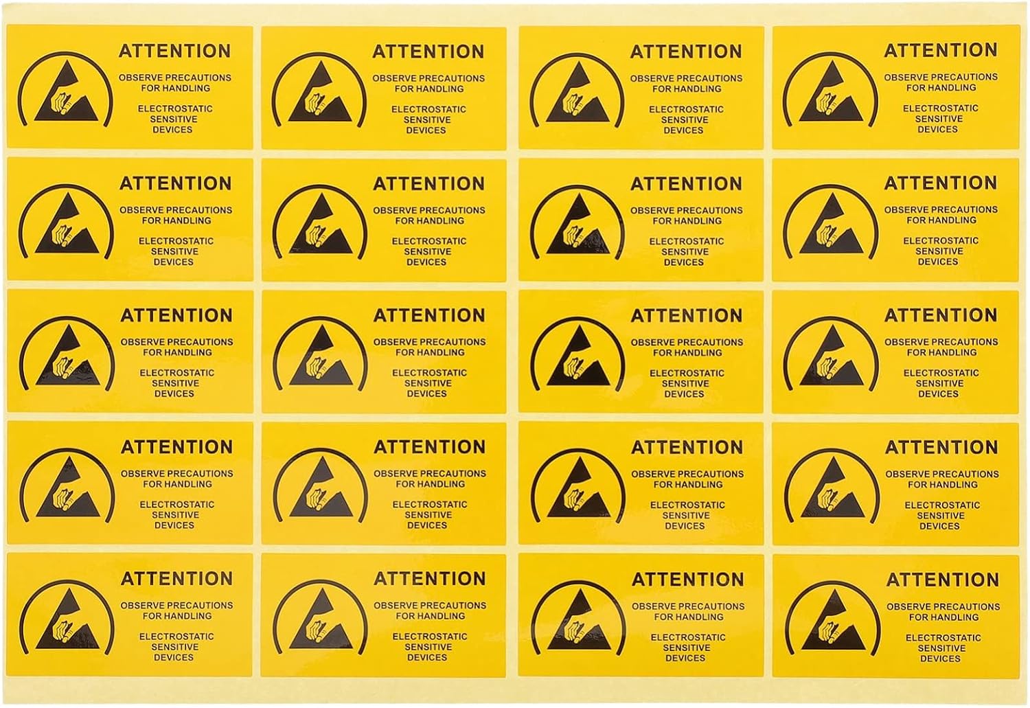 NALACAL Anti-Static Label, 450pcs Electrostatic Warning Sticker ...