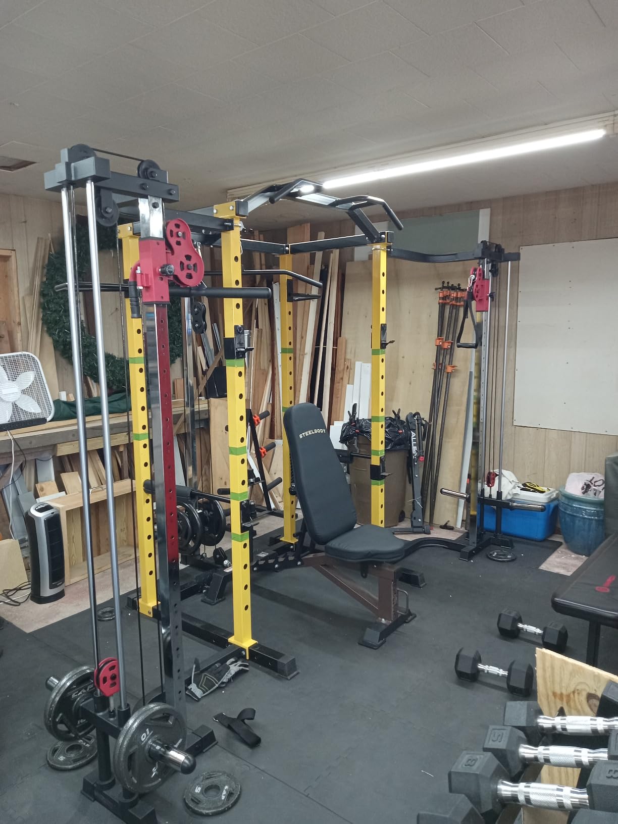 $55/mo - Finance SPART Multi-Functional Power Cage with Weight Bench ...