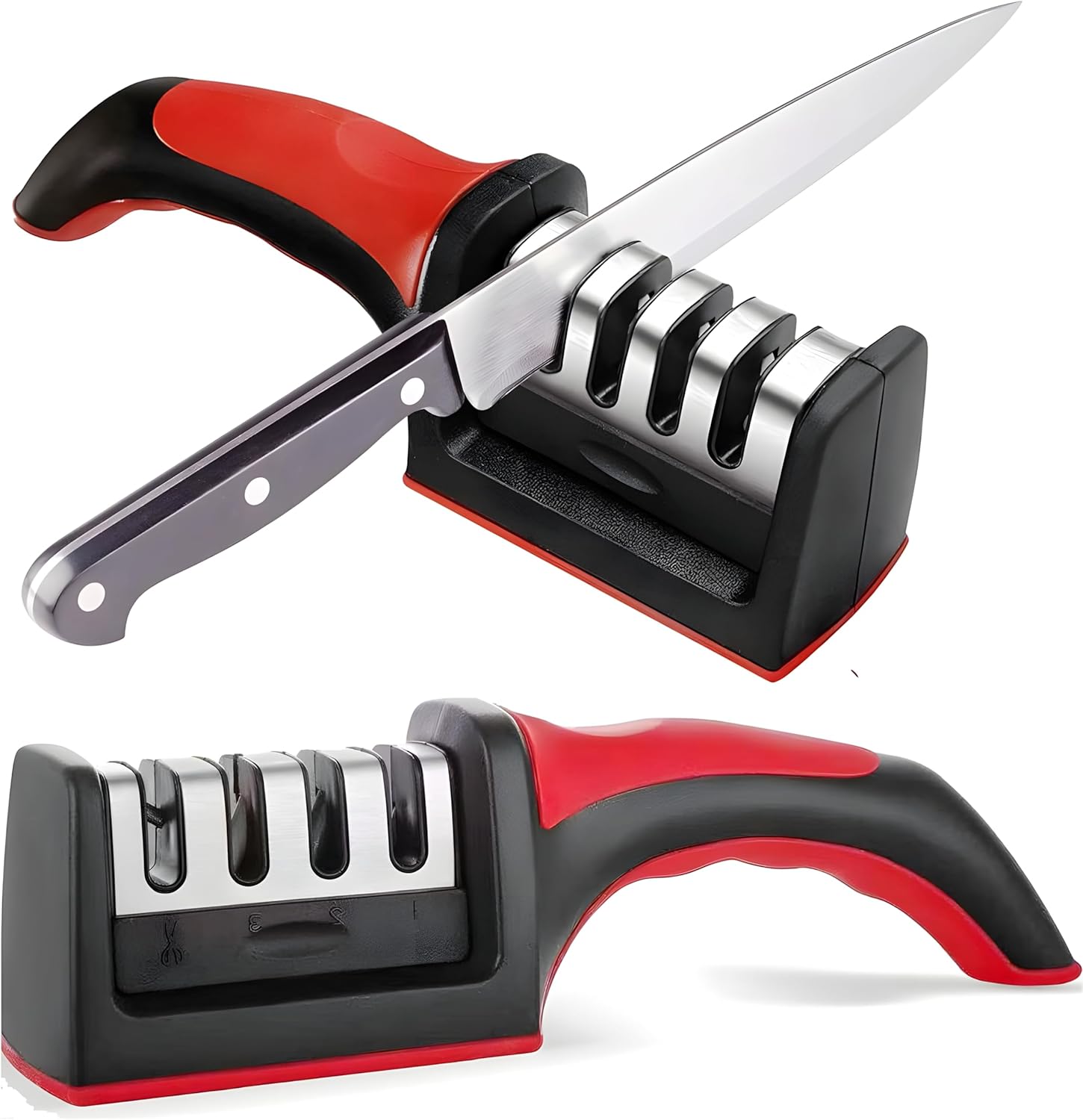 Amazon.com: Kitchen Knife Sharpener, Heavy Duty 4 Stage Pocket Knife ...