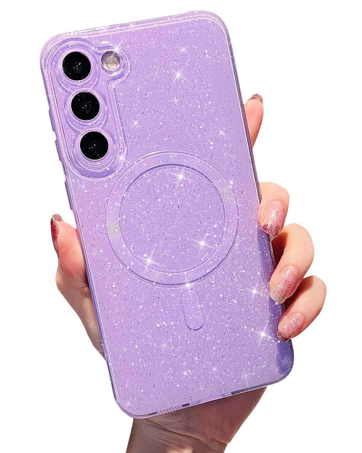 Amazon.com: MINSCOSE for Samsung Galaxy S23 Plus Magnetic Neon Phone Case[Compatible with ...