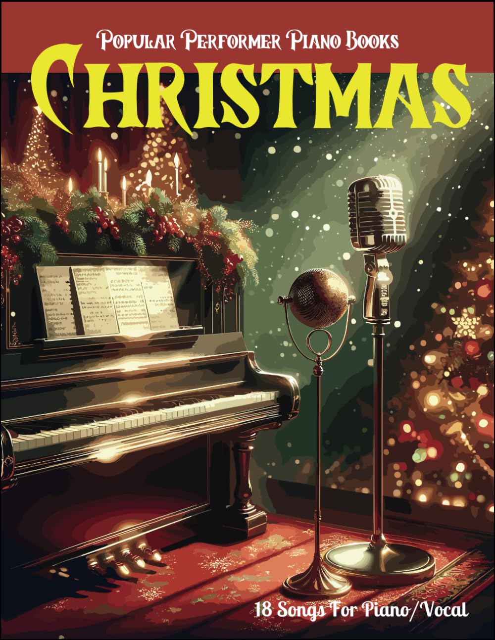 Popular Performer Piano Books: Collection Of 18 Christmas Song For ...
