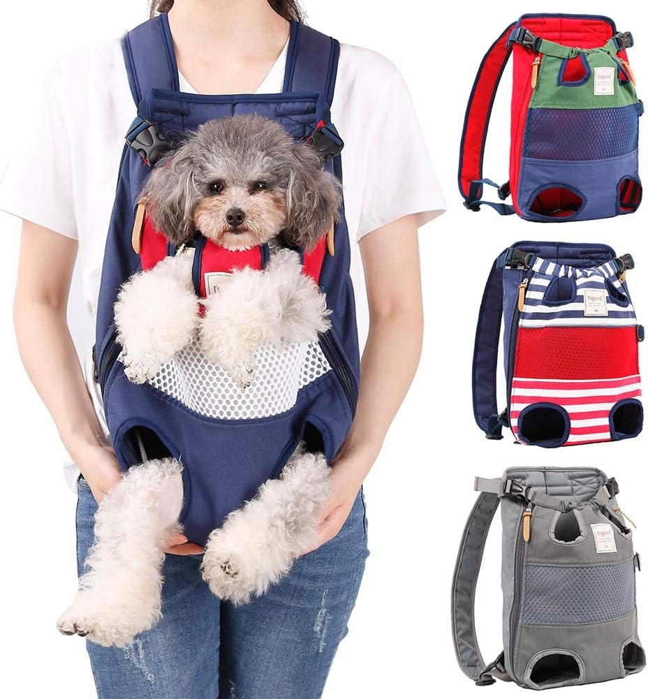 Amazon.com : Dog Carrier Backpack, Pet Front Carrier Backpack Legs Out ...