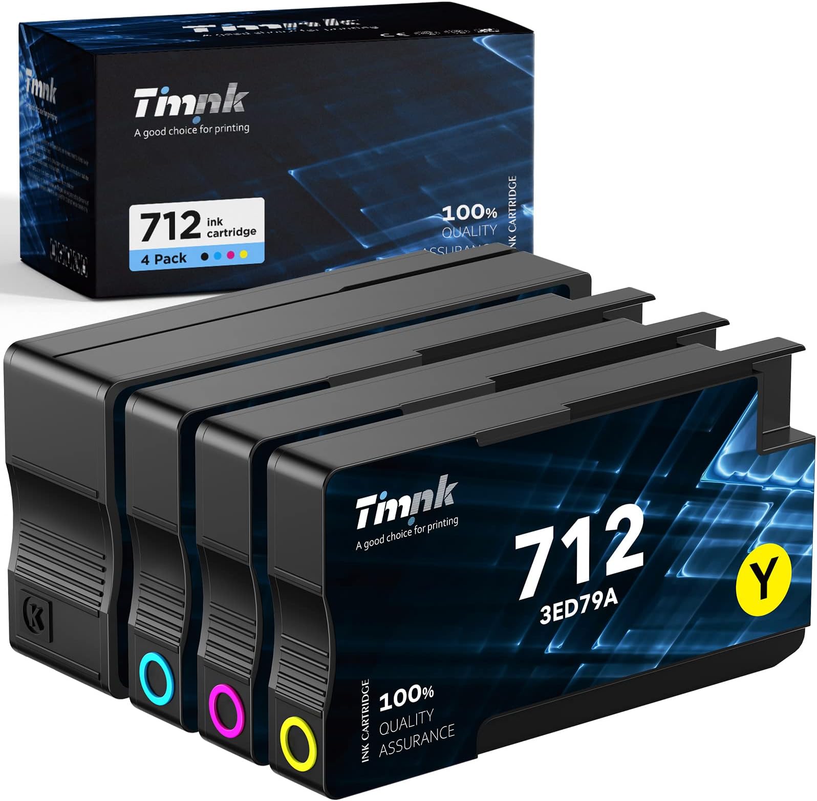 Amazon.com: Timink 712 Compatible Ink Cartridges Replacement for HP 712 ...