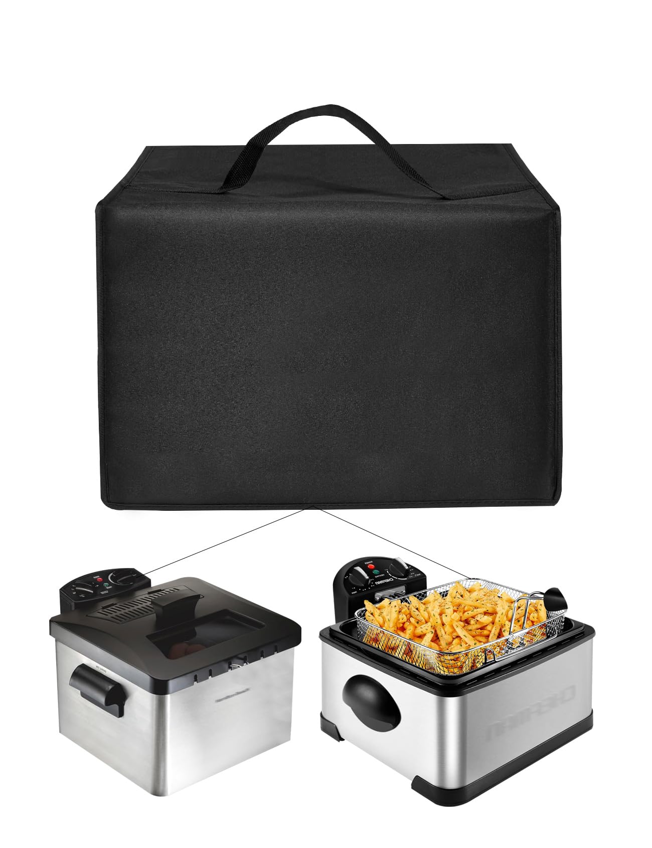 Amazon.com : Deep Fryer Cover Heavy Duty Waterproof Heat Resistant ...