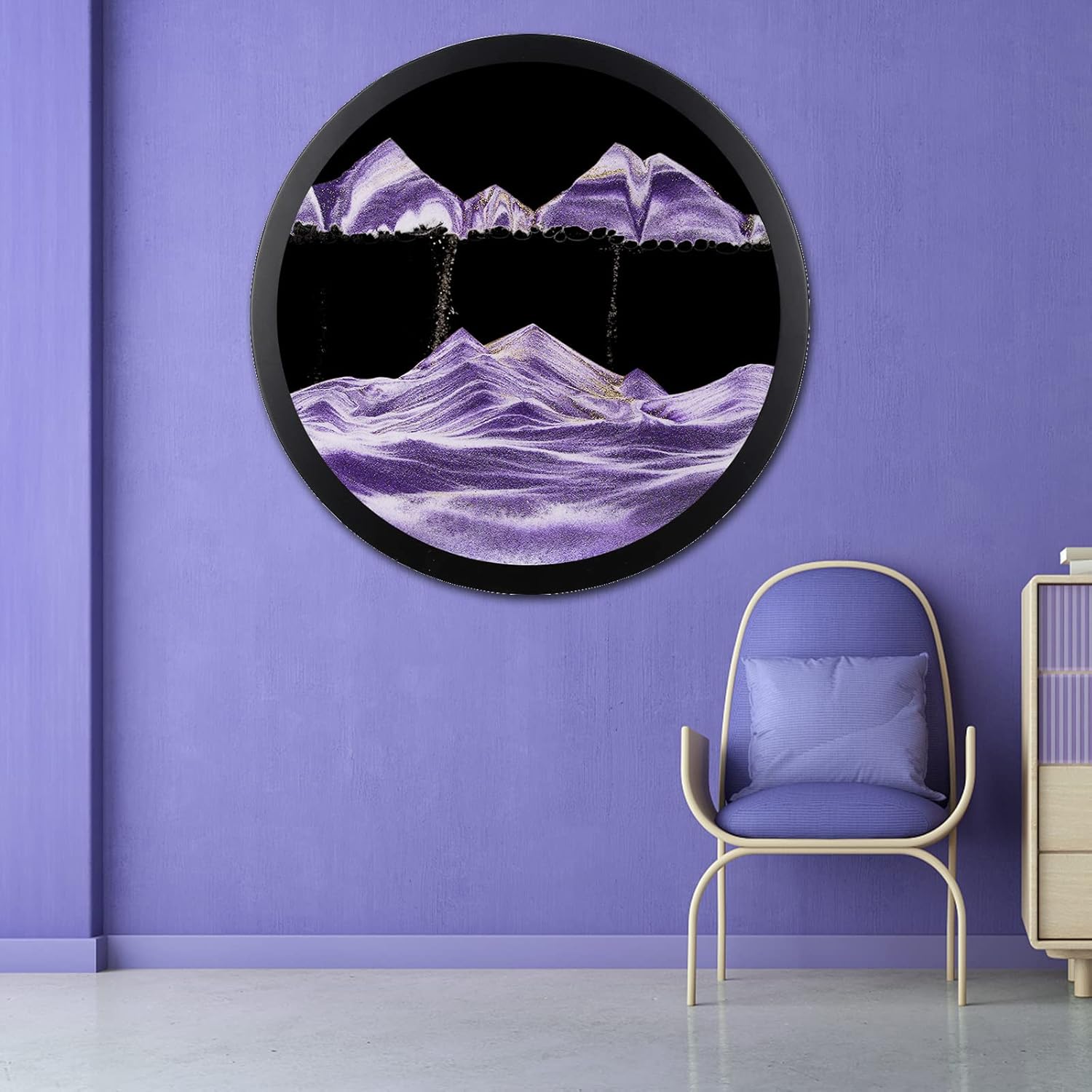 Amazon.com: AECEVAN Wall Mount Moving Sand Art, 17.3'' Wall Mounted ...