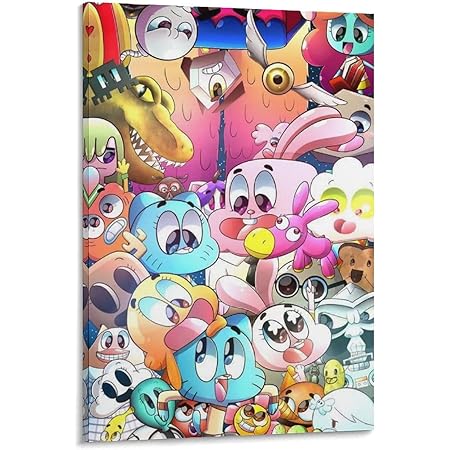 Amazon.com: The Amazing World of Gumball TV Show Cartoon Network Fabric ...