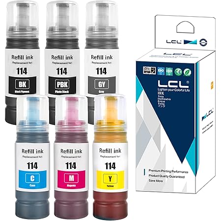 EPSON - 114 EcoTank Grey Ink Bottle : Amazon.co.uk: Computers & Accessories