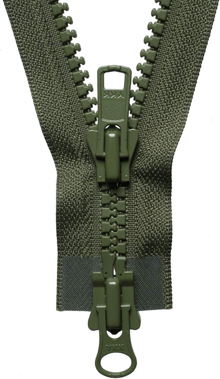 Premium Quality YKK Plastic Heavyweight Two Way Open Ended Zipper Zips ...