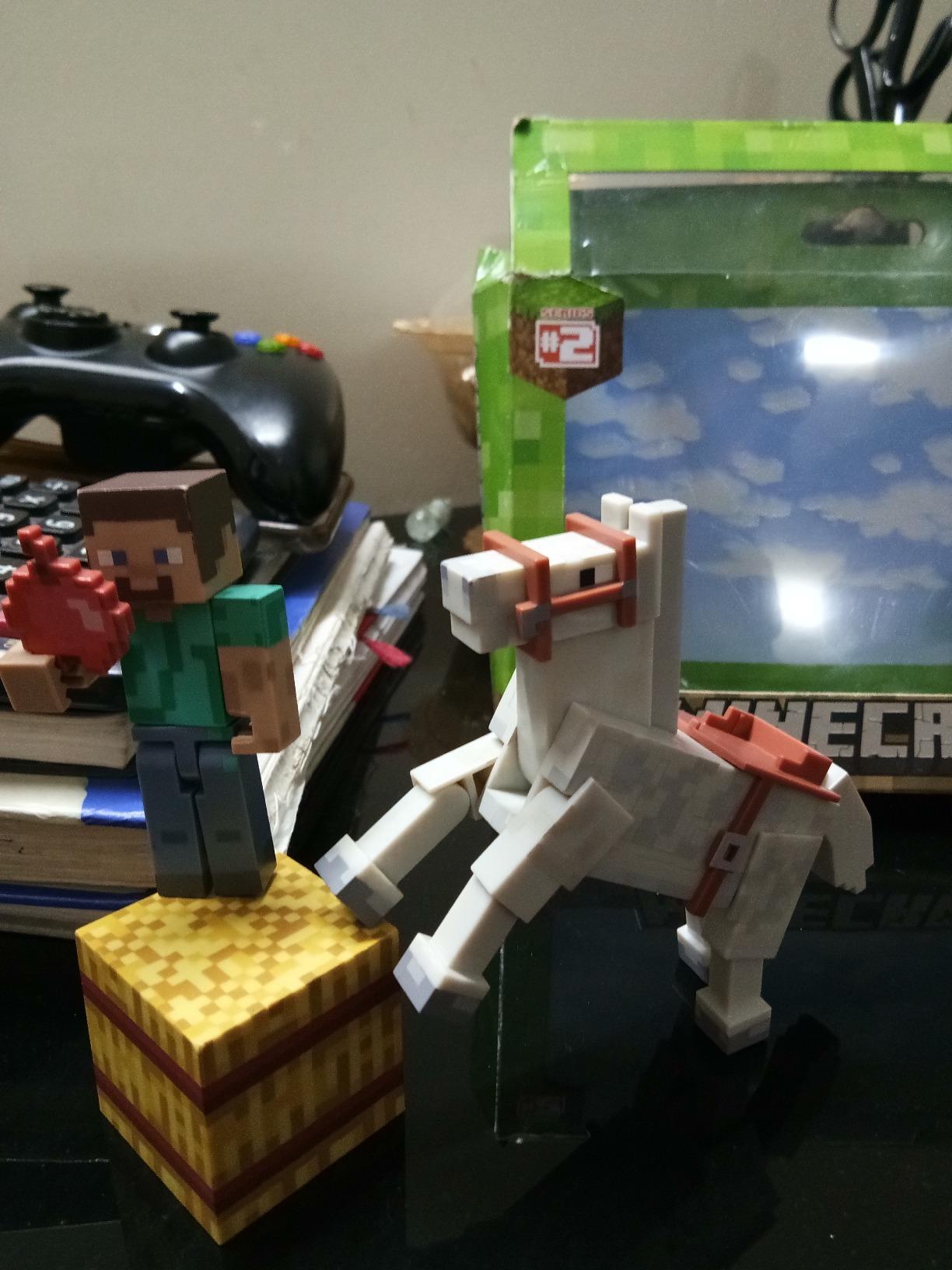 Buy Minecraft Steve and Chestnut Horse Action Figures Online at Low ...