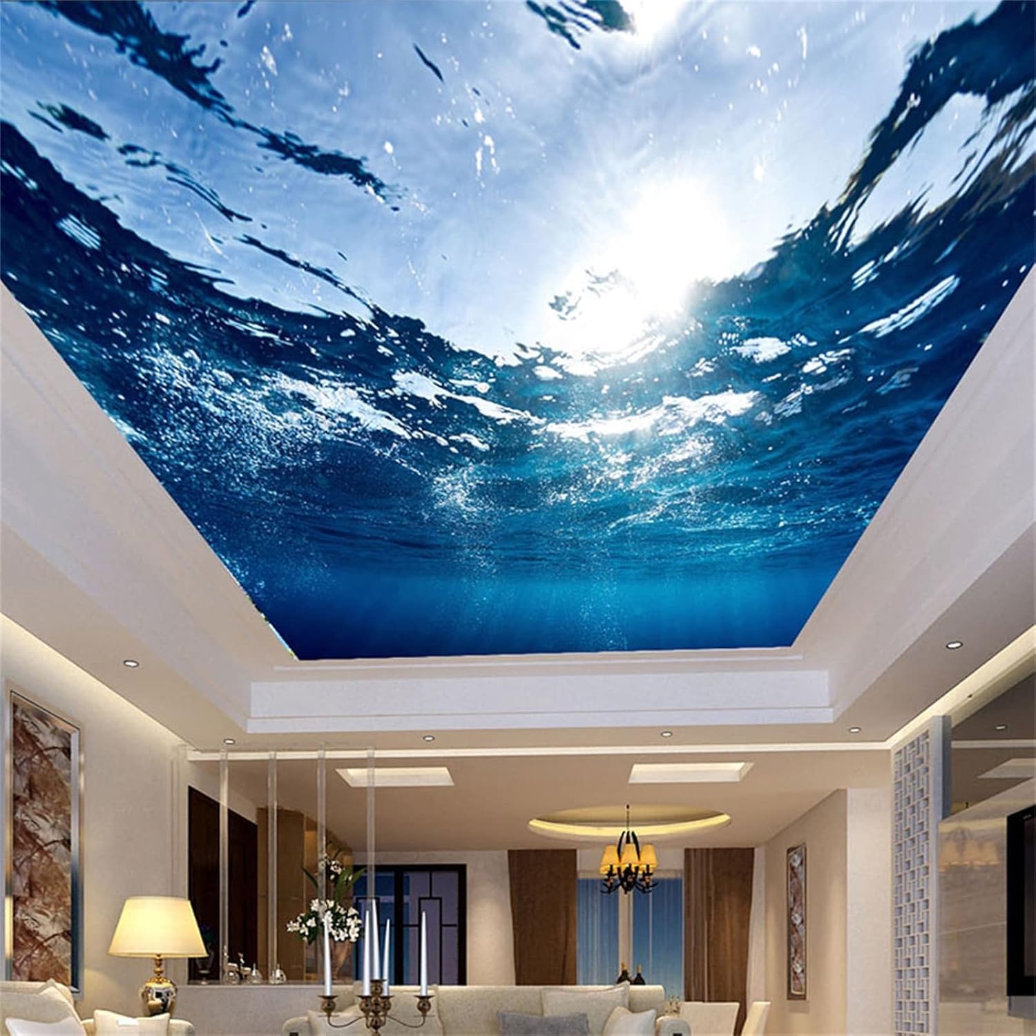 amazon-underwater-world-ceiling-wall-murals-wallpaper-blue-ocean