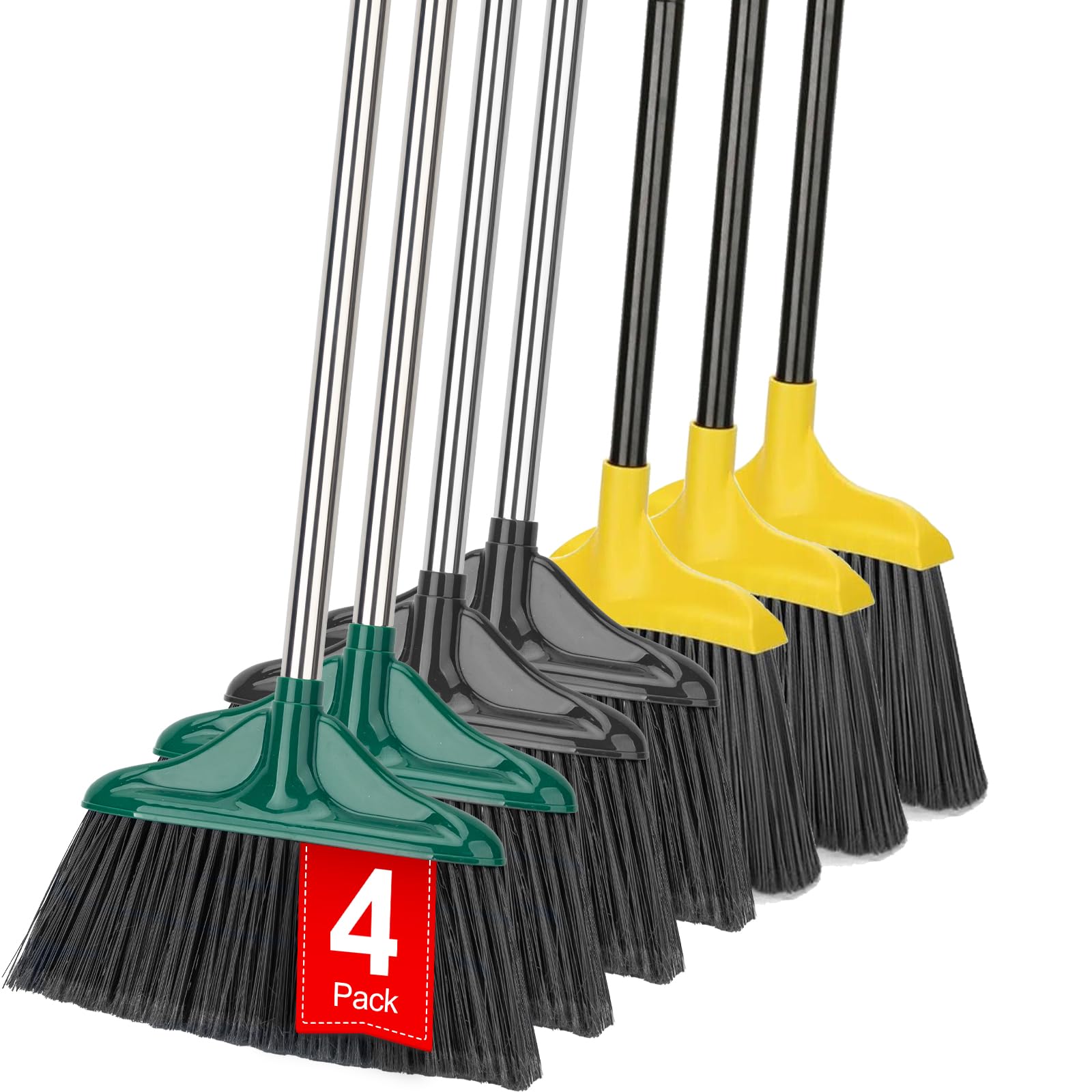 Amazon.com: 3 Pack Outdoor Broom and 4 Pack Indoor Broom : Health ...