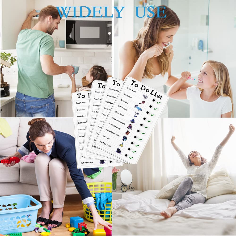 Snapklik.com : 4 PCS To Do List Checklis Boards Plastic RV Chore Chart ...
