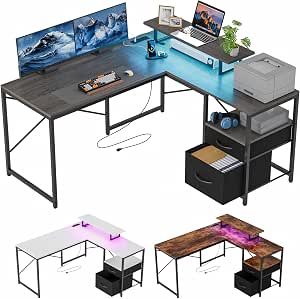 SIMPLE ESPACIO Escritorio Minimalista,Escritorios Gamer,Escritorio En L ...