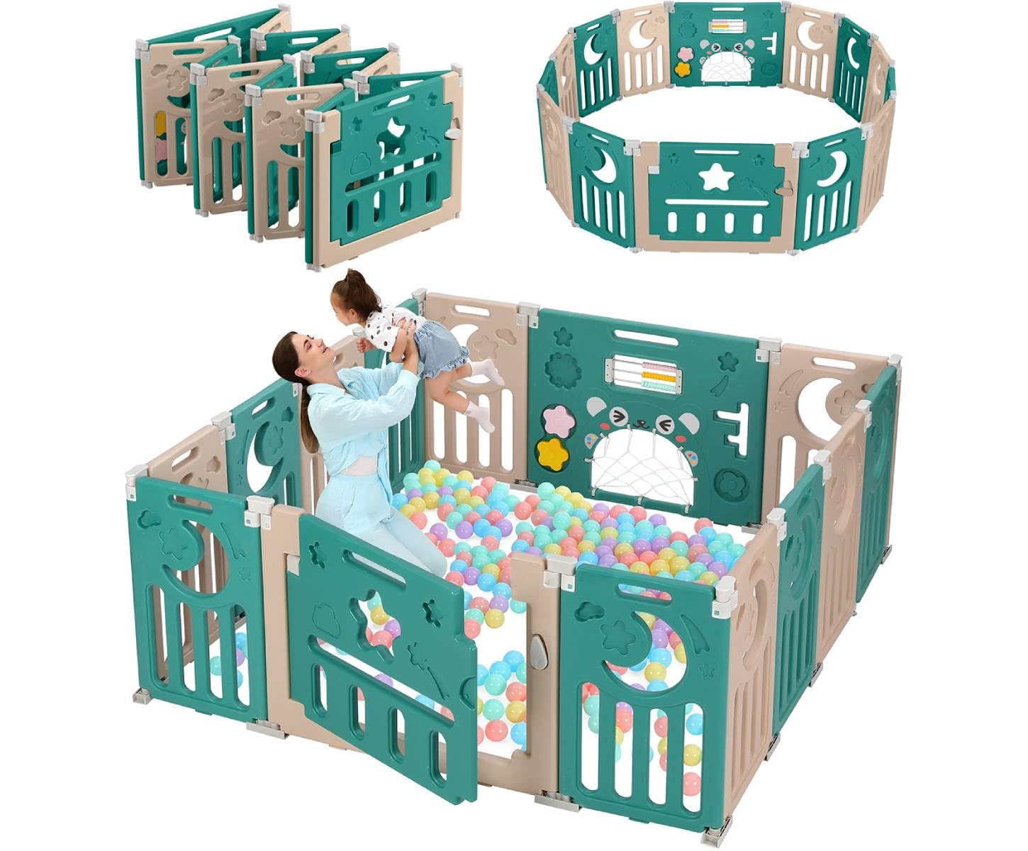 Amazon.com : Baby Playpen, Dripex Baby Playard for Babies and Toddlers ...