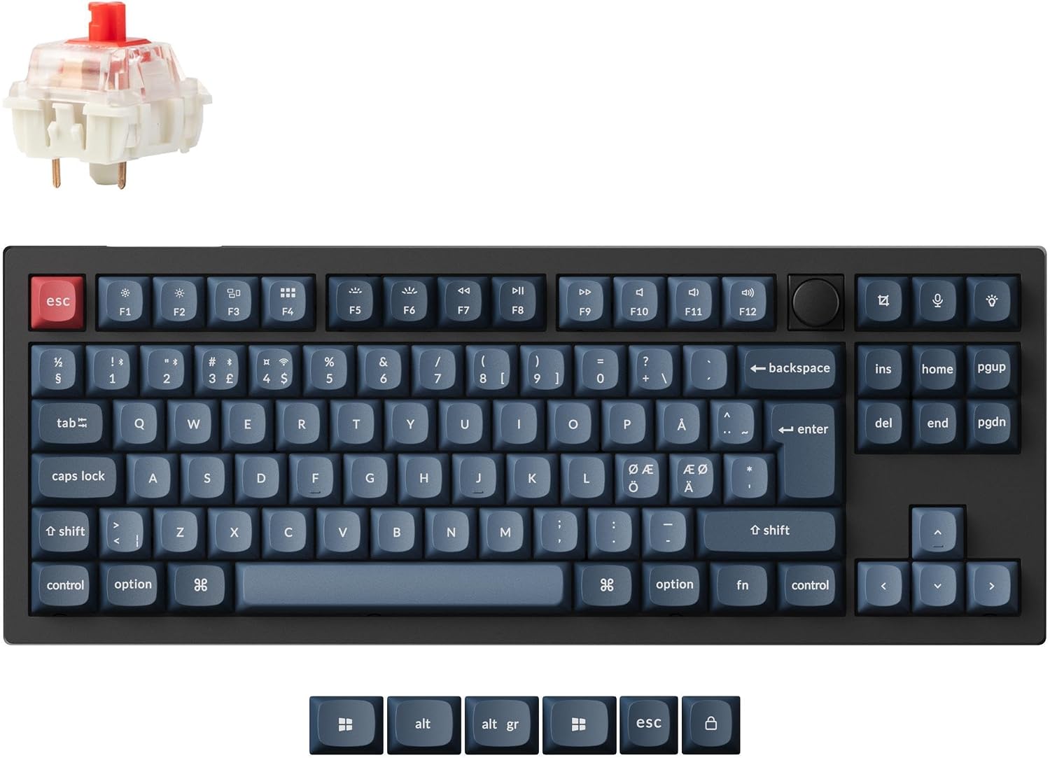 Keychron V3 Max Wireless QMK Custom Mechanical Keyboard, Tri-mode ...