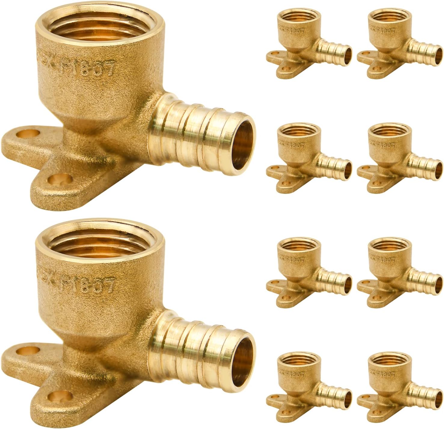 10pcs PEX 1/2" x 1/2" NPT Female Fittings, PEX 1/2" x 1/2" NPT Female ...