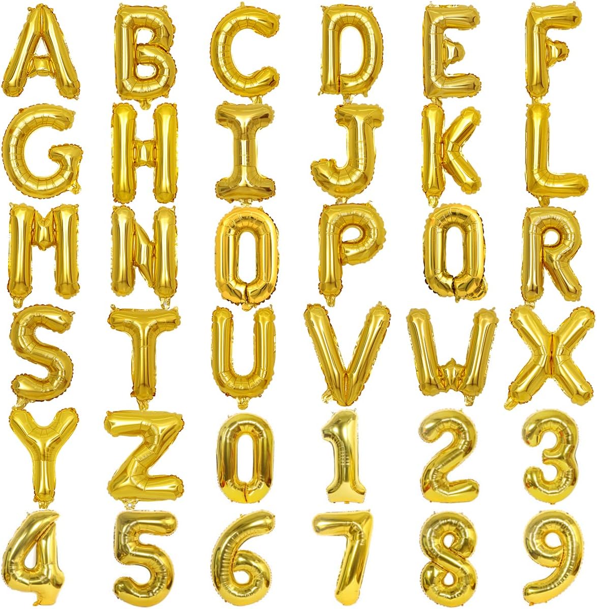 Amazon.com: 16 inch gradient rainbow Letter number balloons unicorn ...