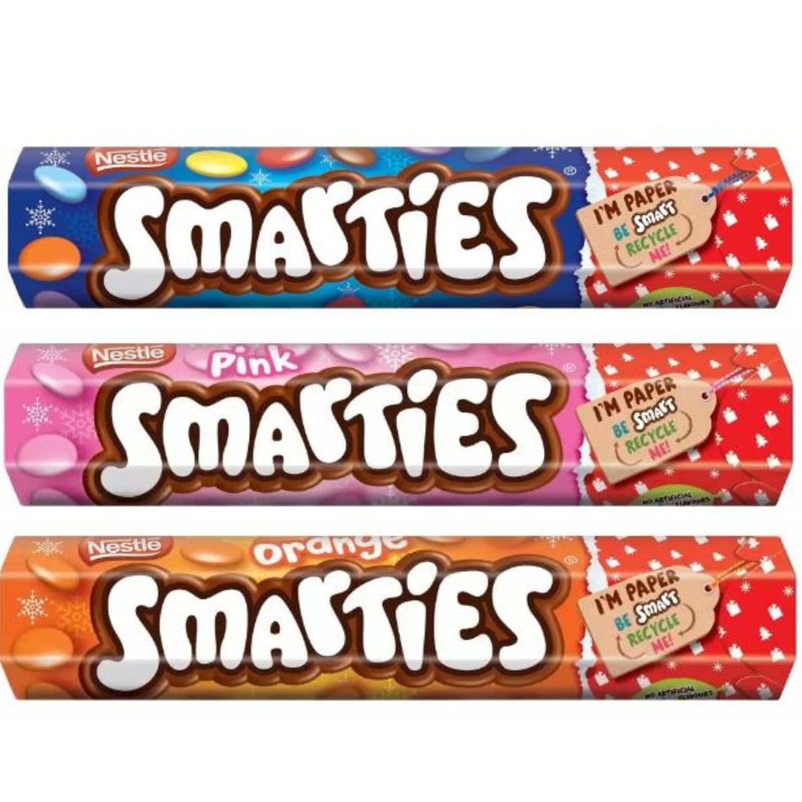 Milk Chocolate Tube Variety Pack Smarties Pink Milk Chocolate 120g ...