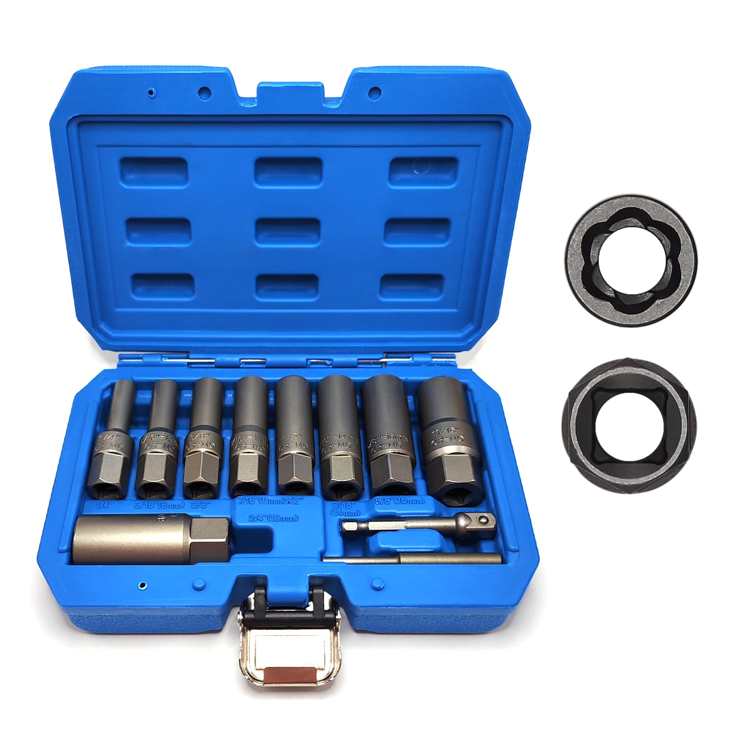 Amazon.com: JEUCLEL 11PCS Spiral Type Deep Extractor Set, Stripped Bolt ...