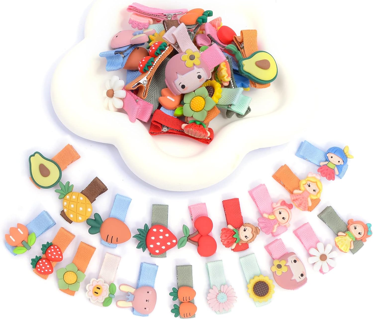 Amazon.co.jp: BIANHUAN ヘアクリップ 20個セット ベビー ヘアピン 前髪 ヘアアクセサリー 前髪クリップ ベビー 赤ちゃん キッズ 大人 兼用 可愛い お花 女の子 ...