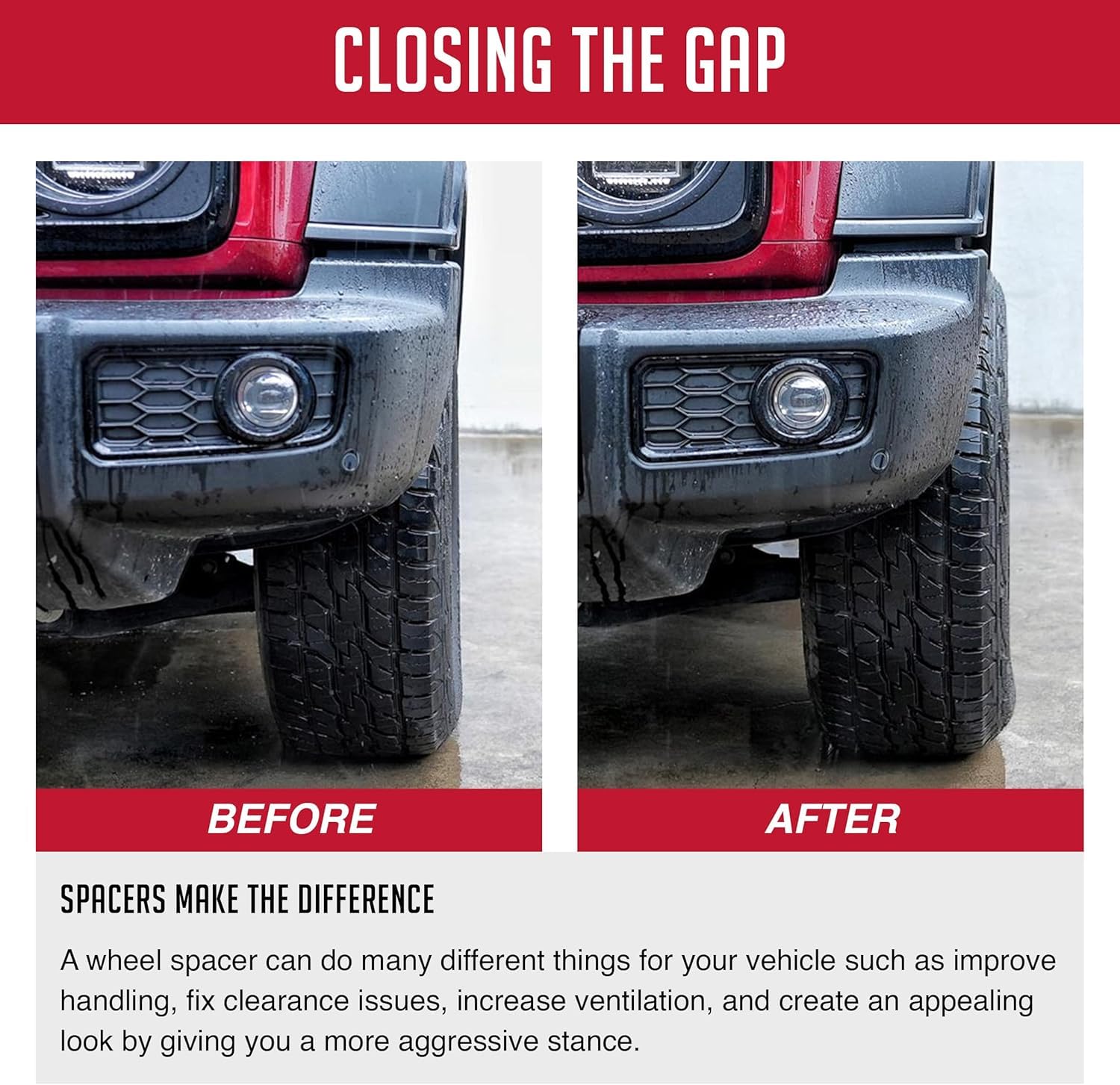 Spacers With ET Lug Nuts Included 2 PCS 15mm Hub Centric Wheel Spacers ...