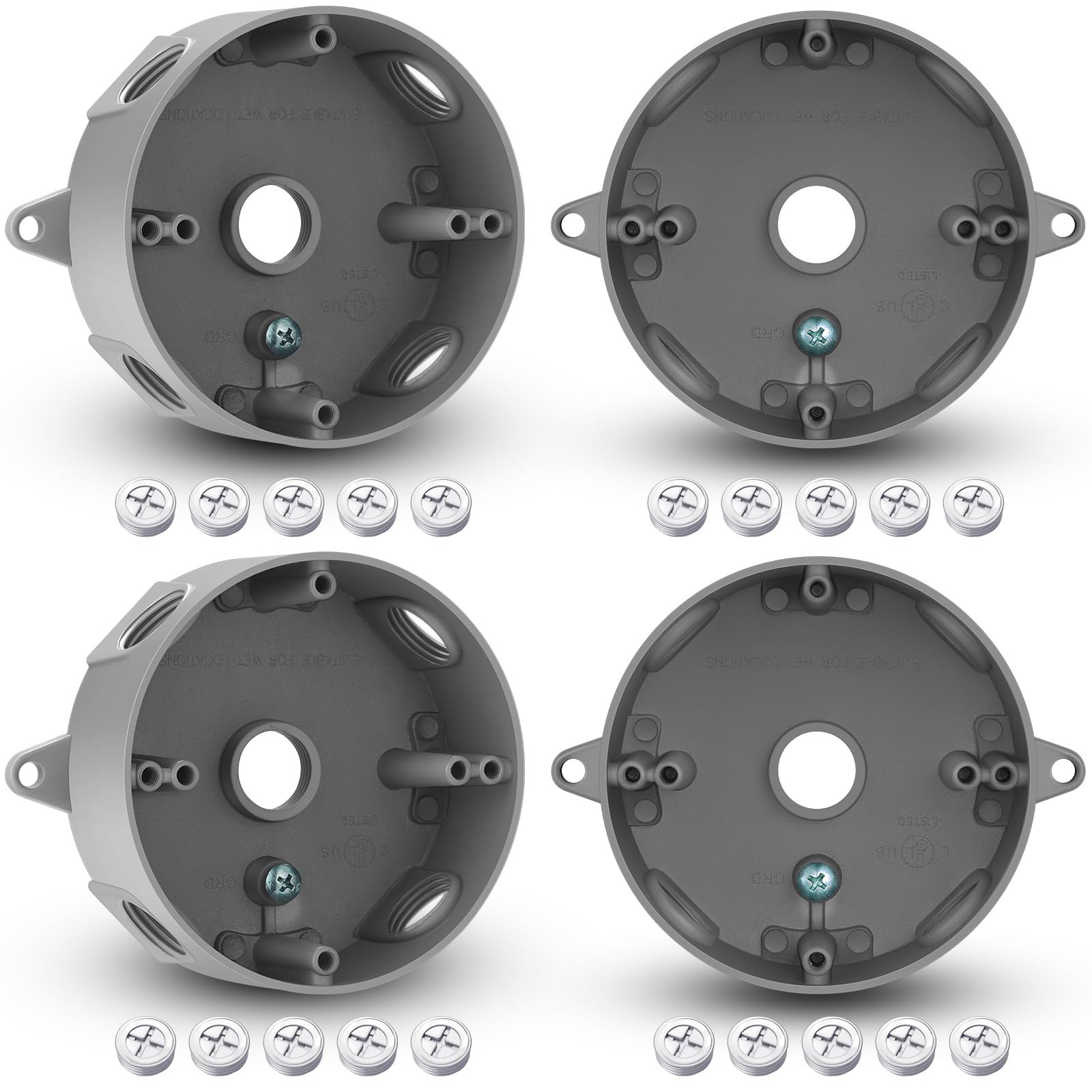 Weatherproof Electrical Box Round 5 Intermatic WP3103C Outdoor 1 Gang