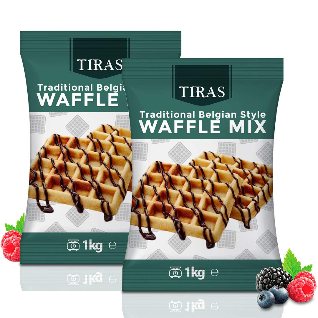 Belgian Style Crispy and Tasty Waffle Waffle Mix - 1KG Bags - PACK OF 2 ...