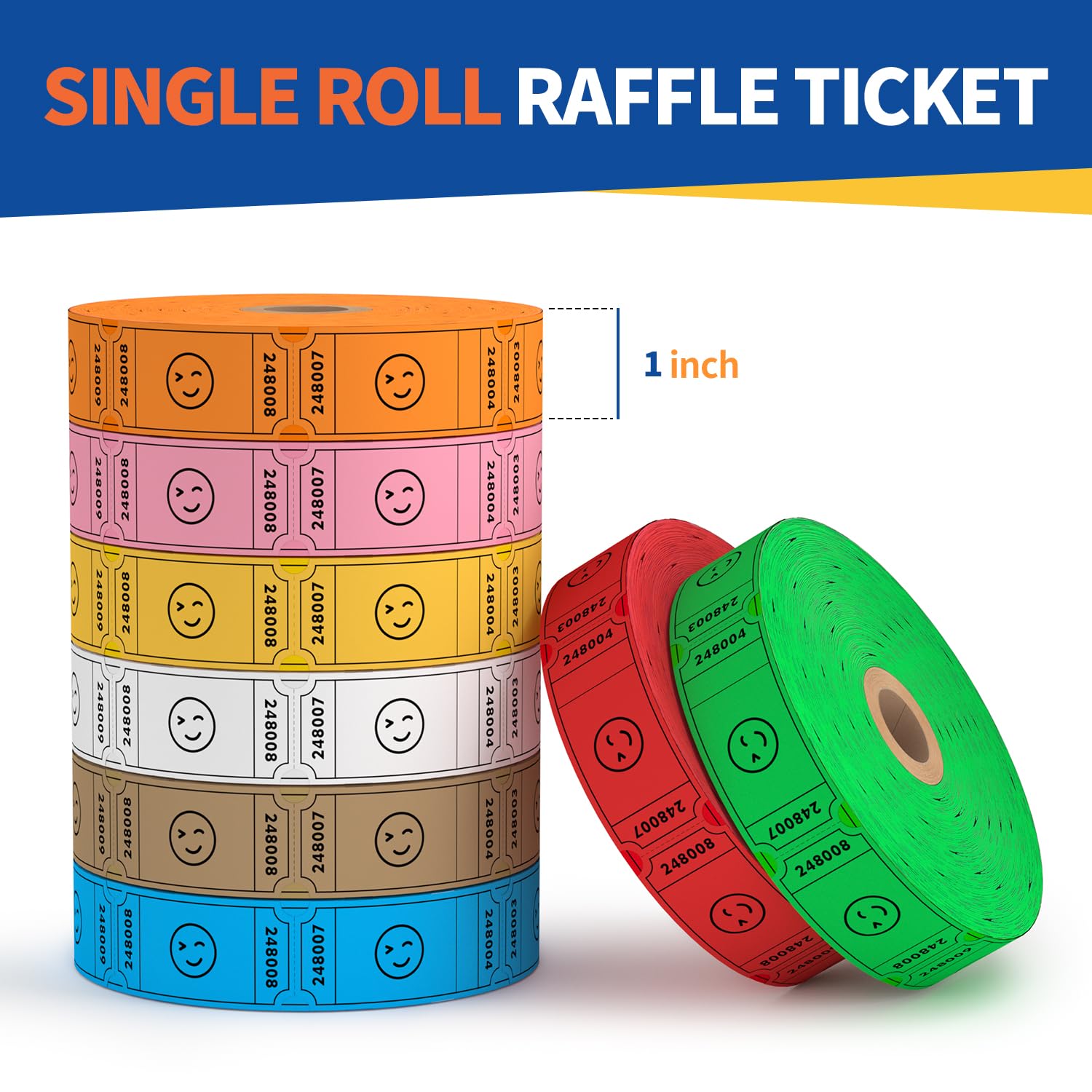 Snapklik.com : Methdic 1000 Smile Raffle Tickets Blue