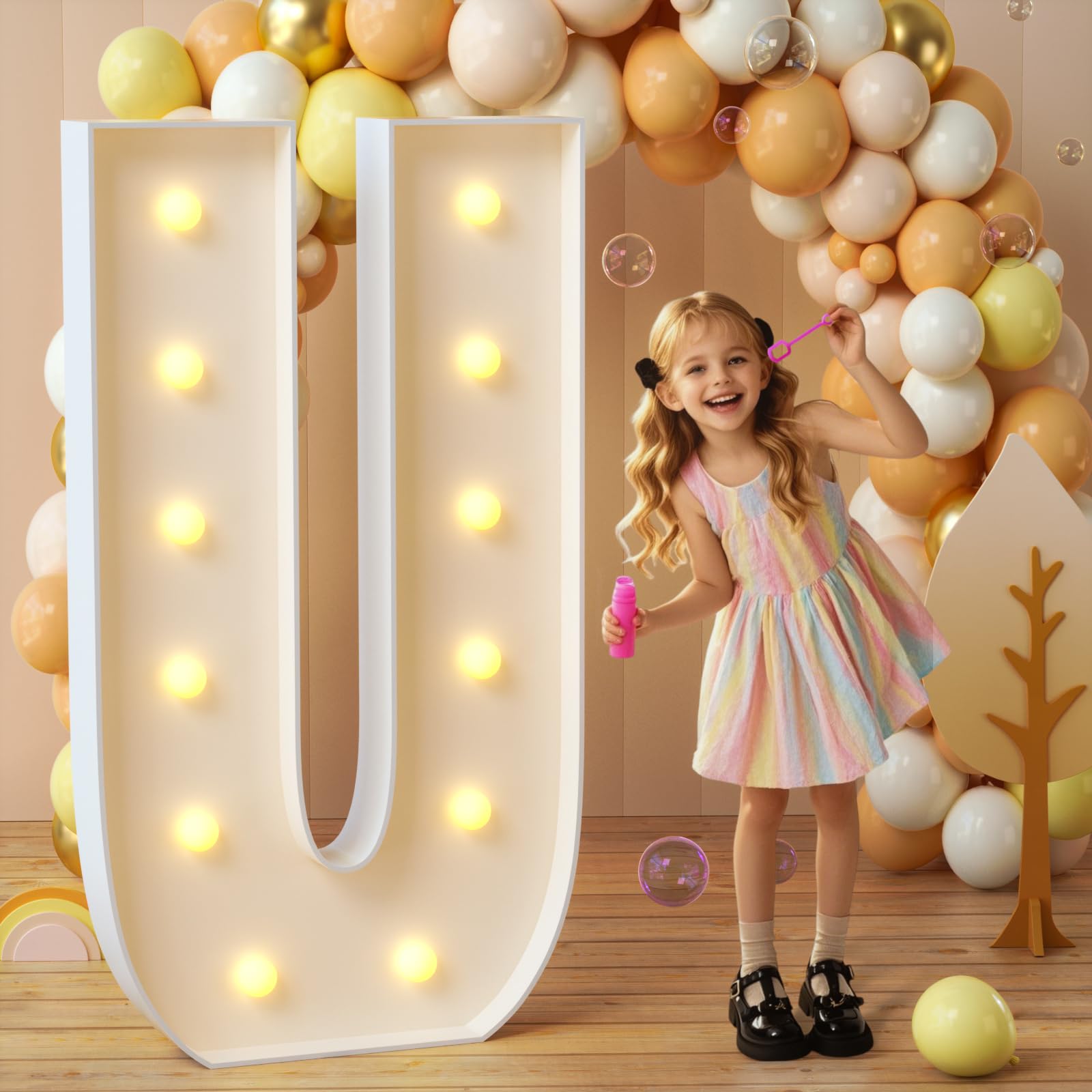 Snapklik.com : Imprsv Marquee Light Up Letters, 4FT Mosaic Letters