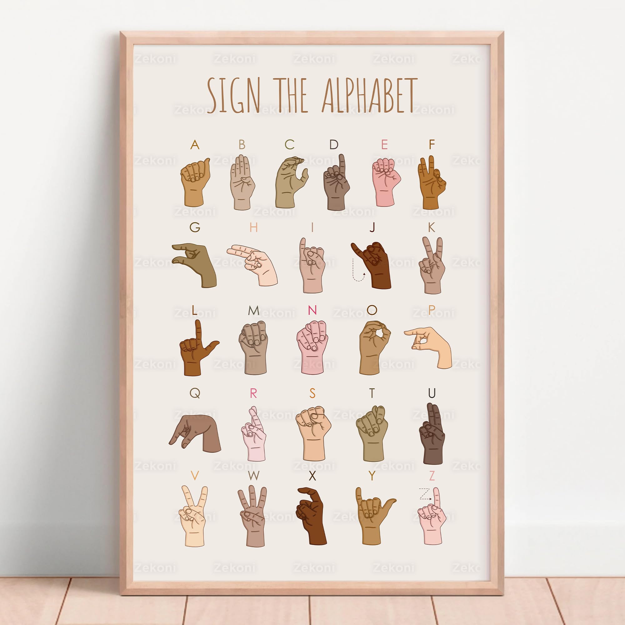 Language Letter Art Signs Learn And Color: American Sign Language
