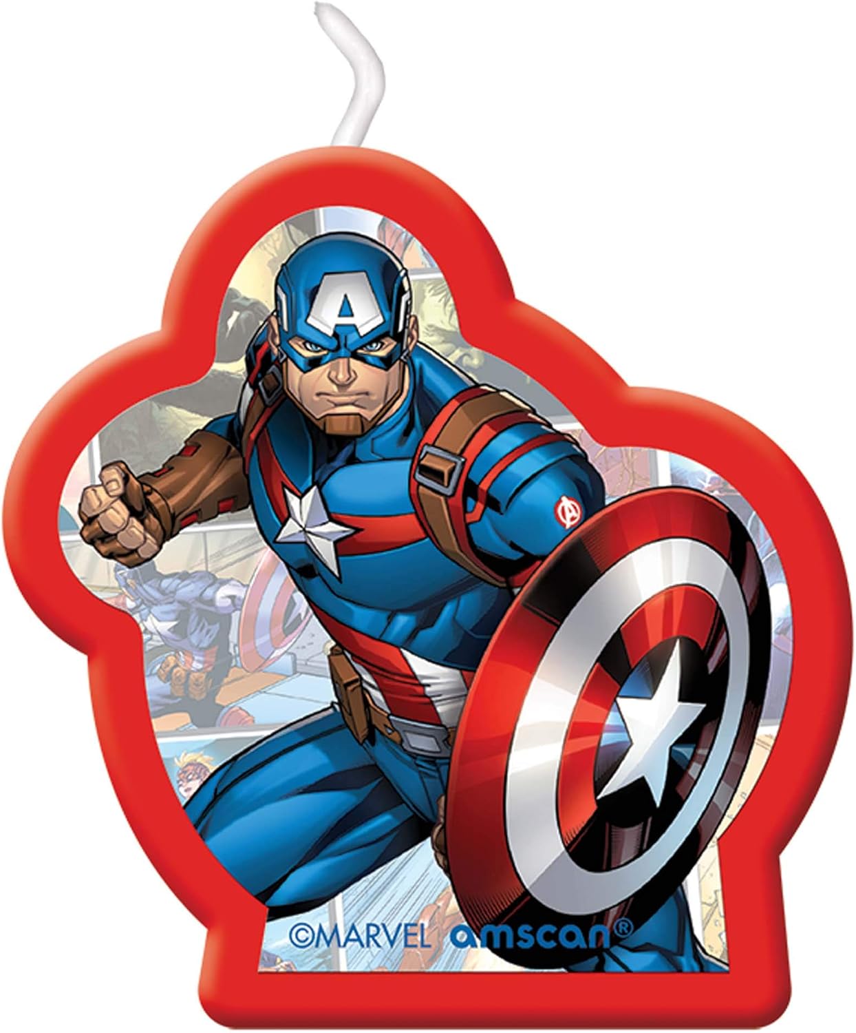 Amazon.com: Marvel Avengers Birthday Candle Set - 1.4" x 1.7" & 3.7" x ...