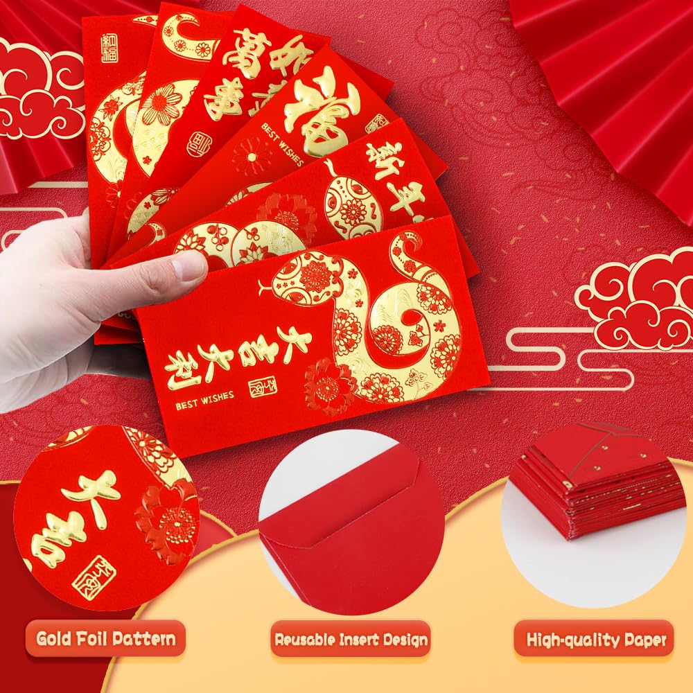 Snapklik.com : Chinese New Year Red Envelopes, 36 PCS Red Envelopes ...