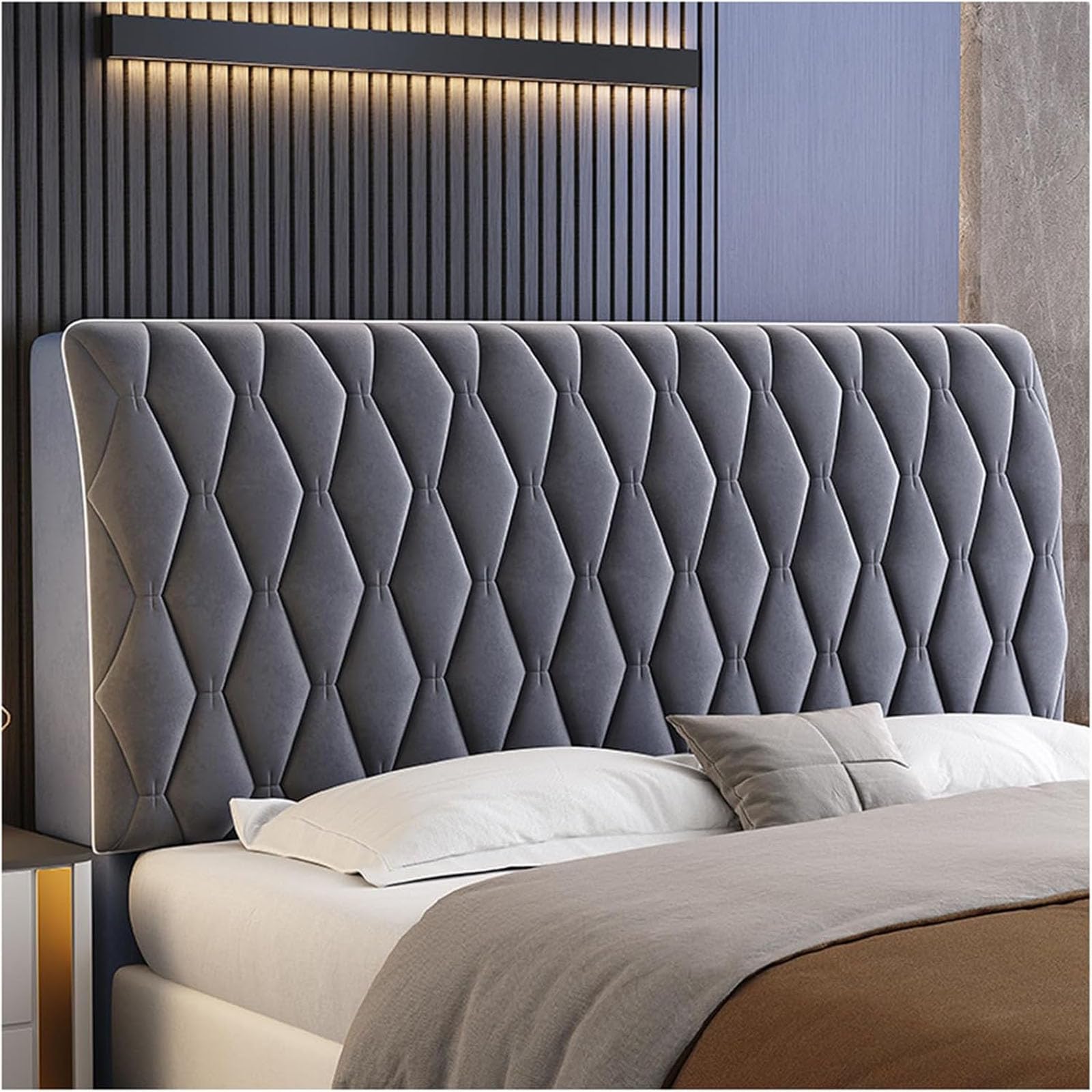 Headboard Slipcover, Full Dustproof Headboard Protector, Head Board ...
