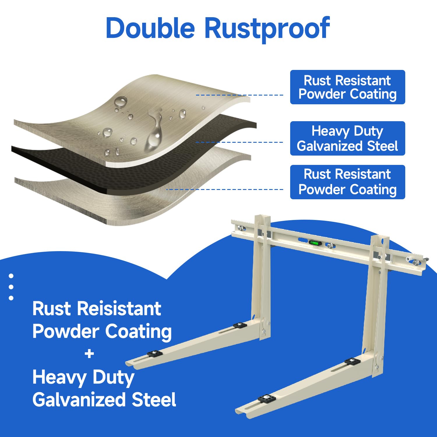 Snapklik.com : Mini Split Wall Mounting Bracket: Wall Mount Rack For ...