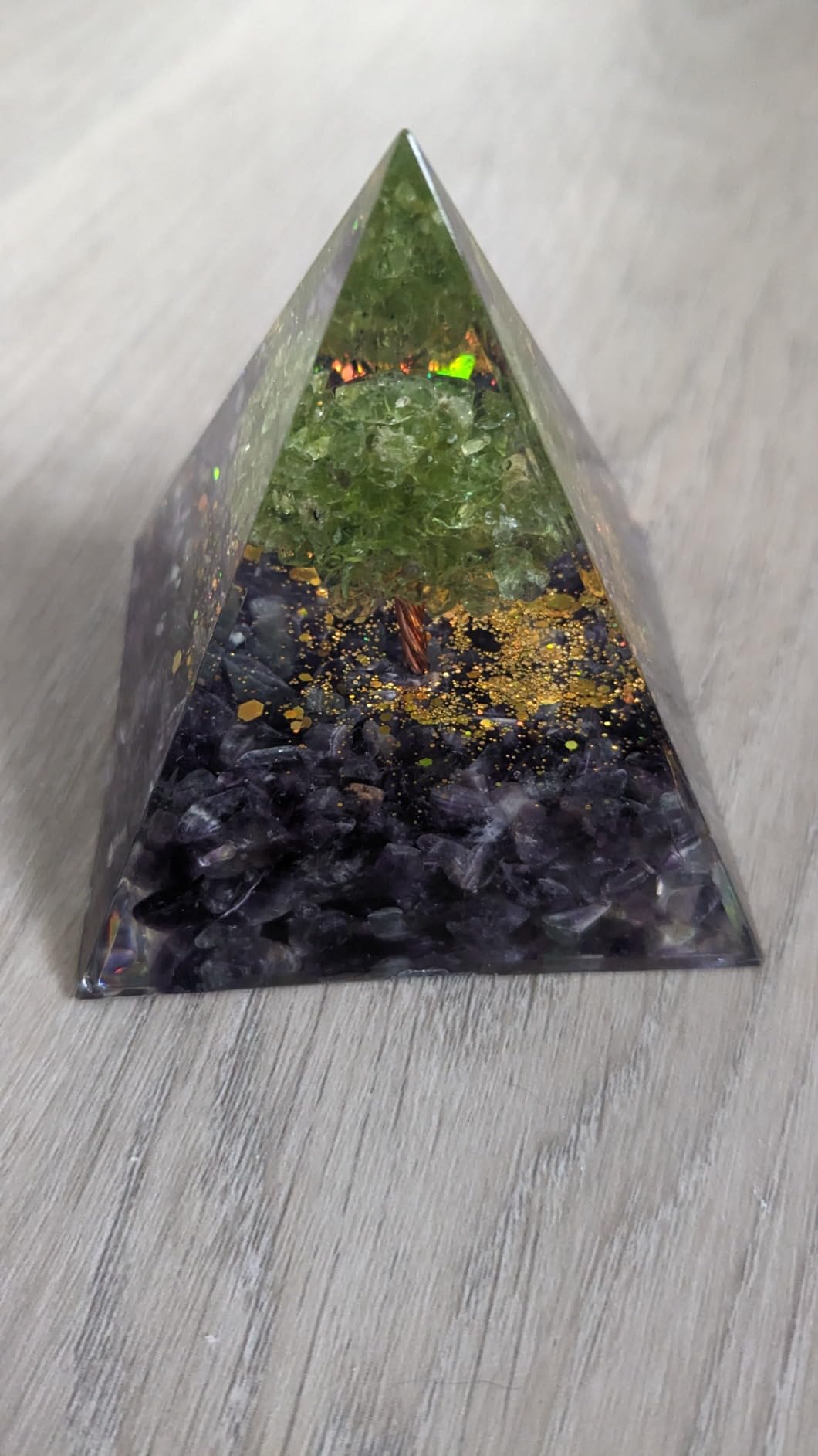 Amazon.com: Nature Pulito Orgone Pyramid, Peridot Tree of Life ...