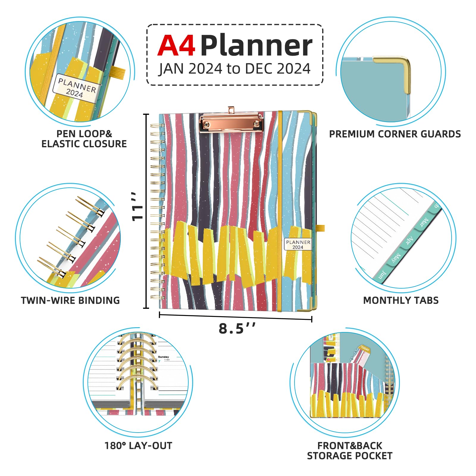 Snapklik.com : Weekly Planner Spiral Bound Jan