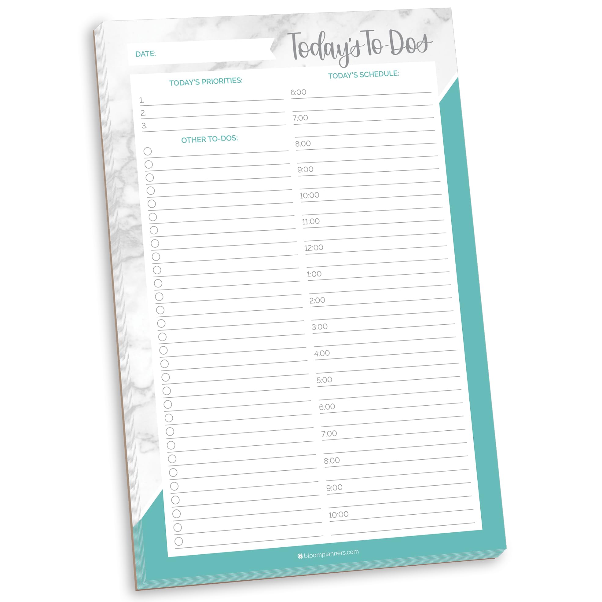 Amazon.com : bloom daily planners Undated Daily Timed to-Do List Pad ...