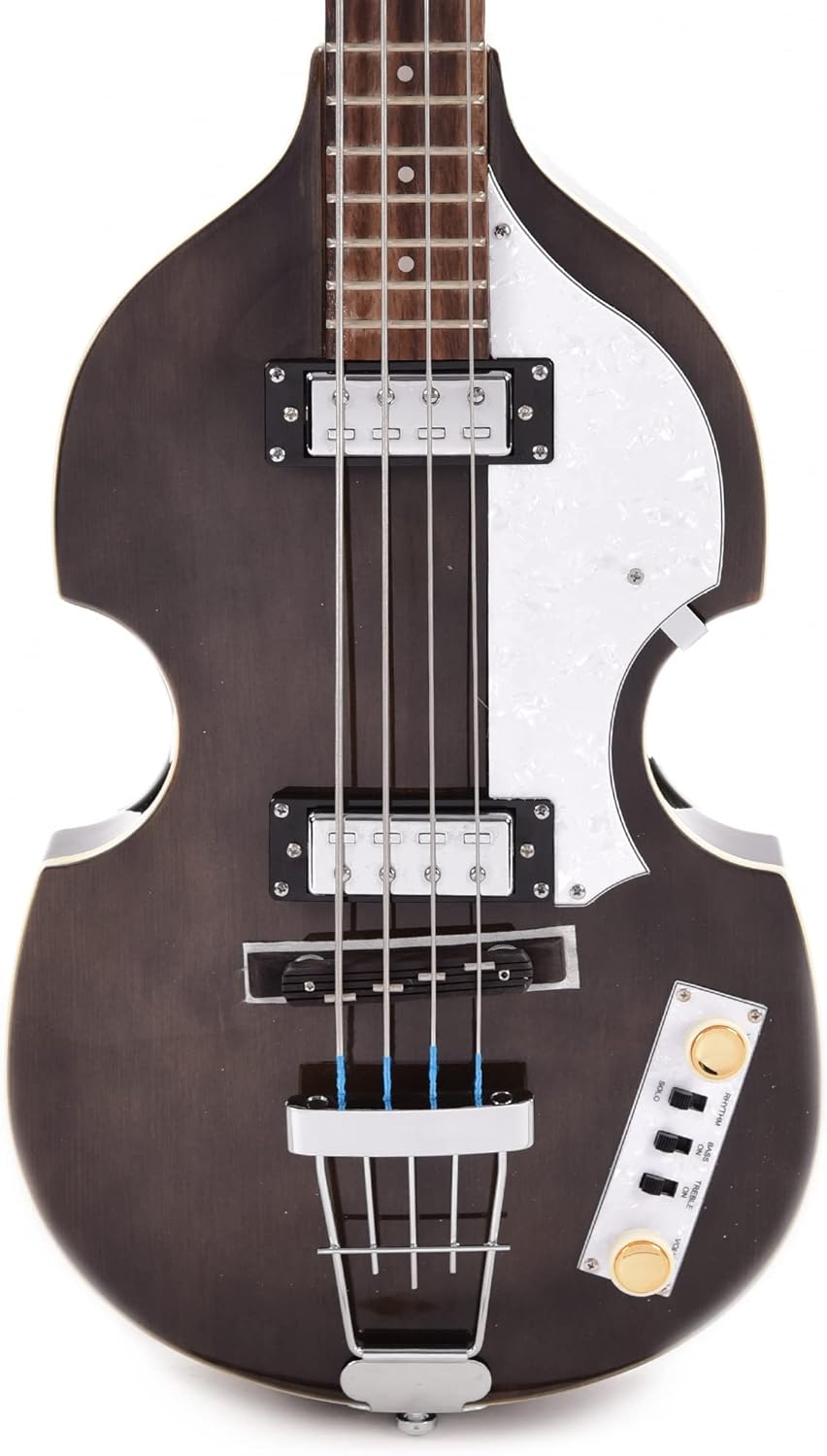 Amazon.com: Hofner HI-BB-PE-TBK Ignition Pro Violin Bass, Transparent ...
