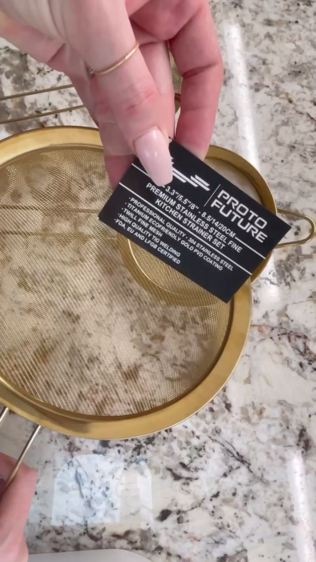 Watch Upgrade your kitchen w the cutest set of gold colanders on Amazon ...