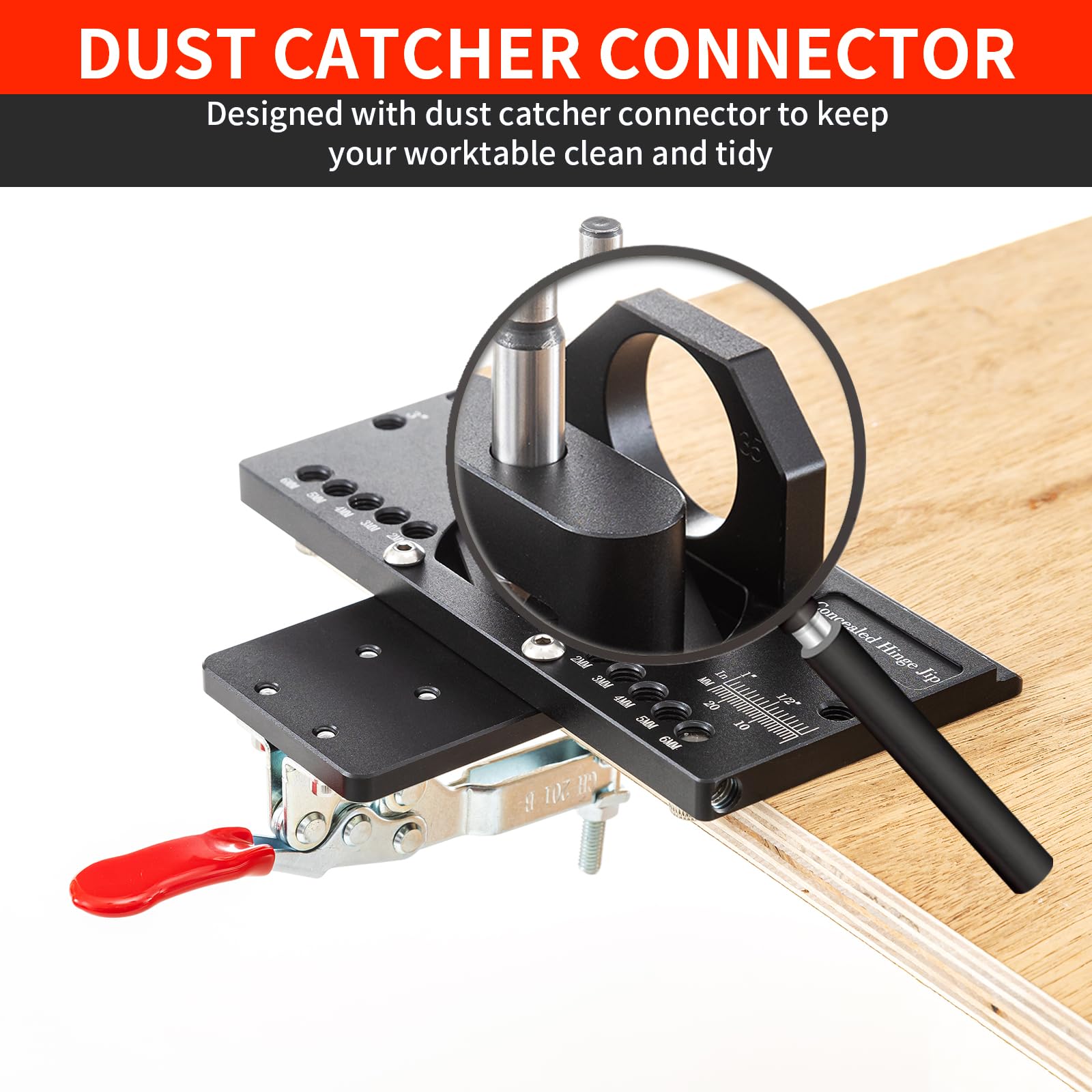 Snapklik.com : Concealed Hinge Jig, 35mm Hinge Jig