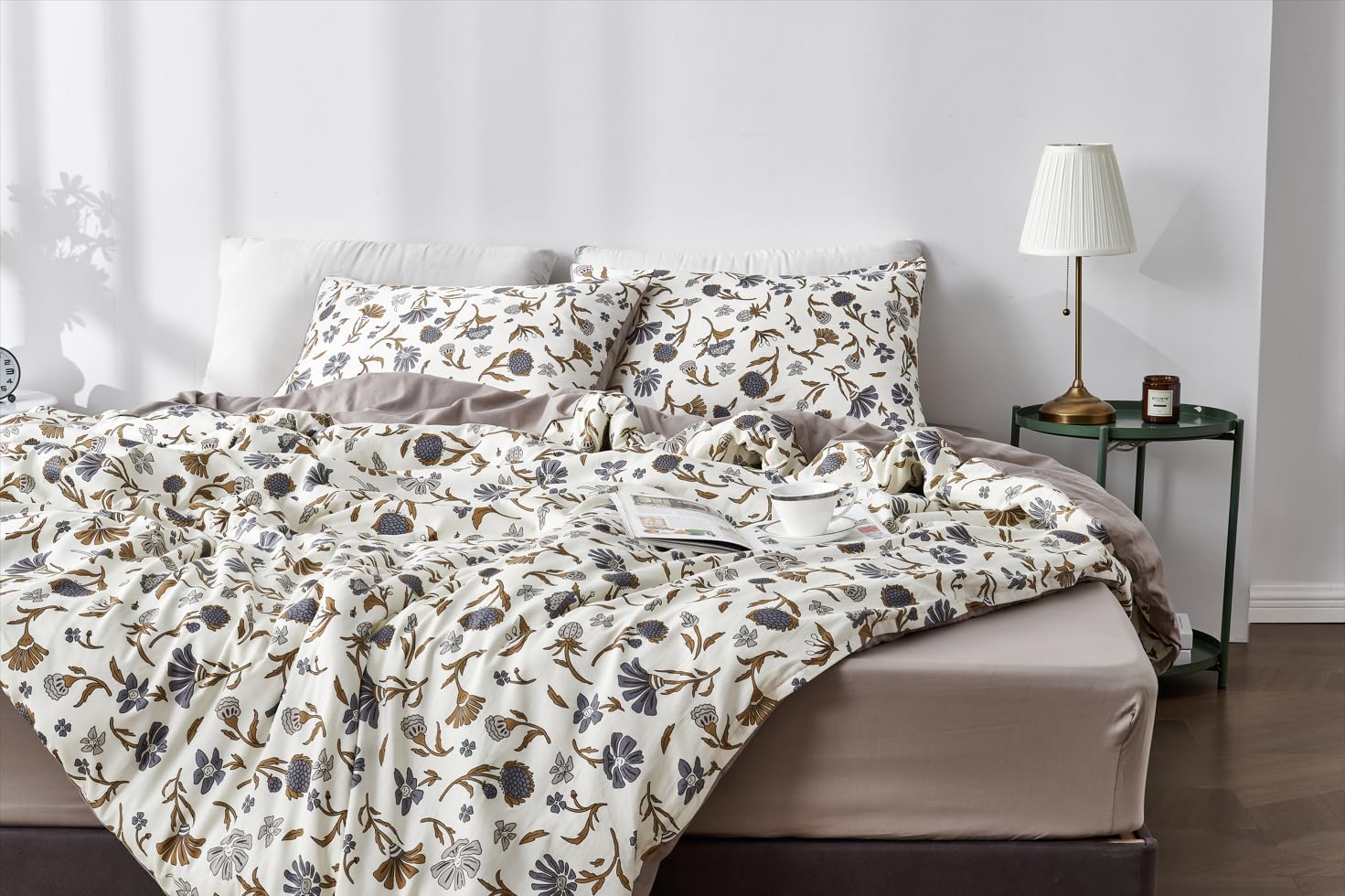 Amazon.com: Little Snuggle Duvet Cover Set-4 pcs Floral Soft 100% ...