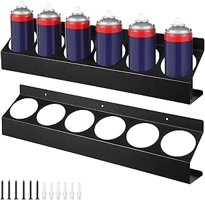 Amazon.com: Tandefio Spray Can Organizer Aerosol Can Rack Wall Mount ...