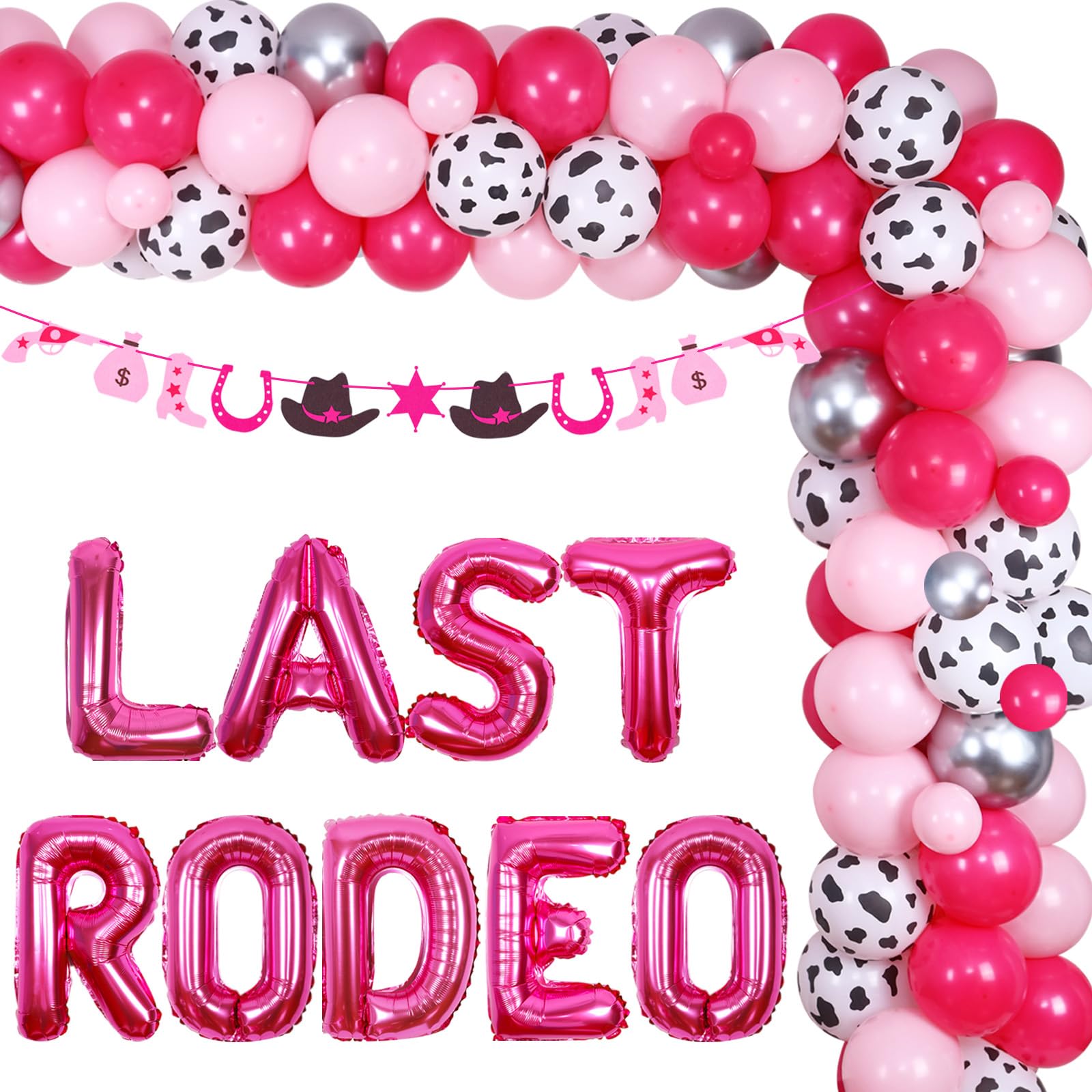 Amazon.com: Western Theme Bachelorette Party Decorations Pink Cowgirl ...