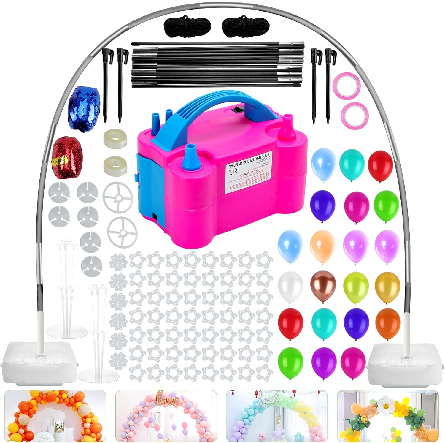 Amazon.com: Balloon Arch Kit with Balloon Pump,10Ft Wide Adjustable ...