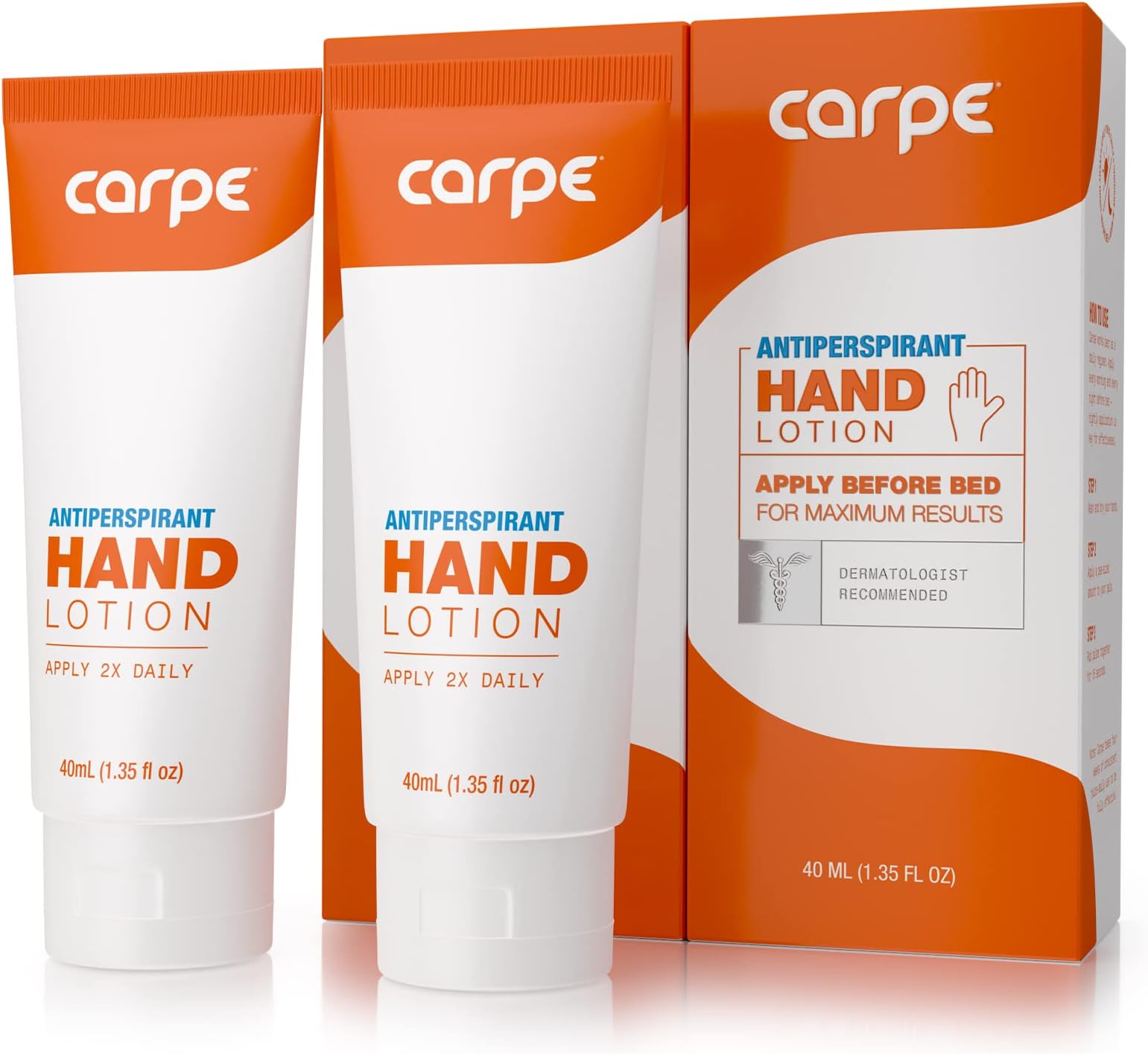 Amazon.com : Carpe Antiperspirant Hand Lotion (Pack of 2), A ...
