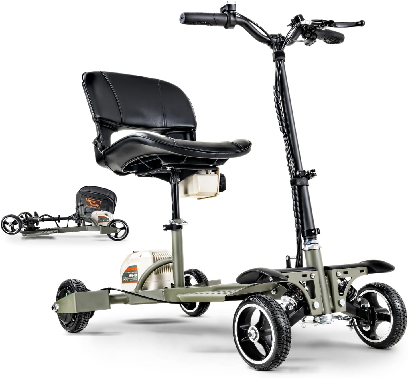 Amazon.com: SuperHandy 4-Wheel Mobility Scooter - Lightweight, Foldable ...