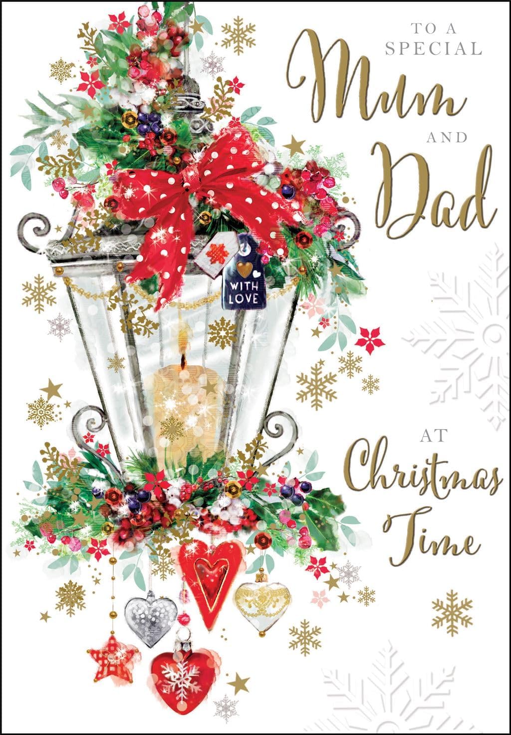 Jonny Javelin Special Mum and Dad Christmas Card - Festive Candle ...