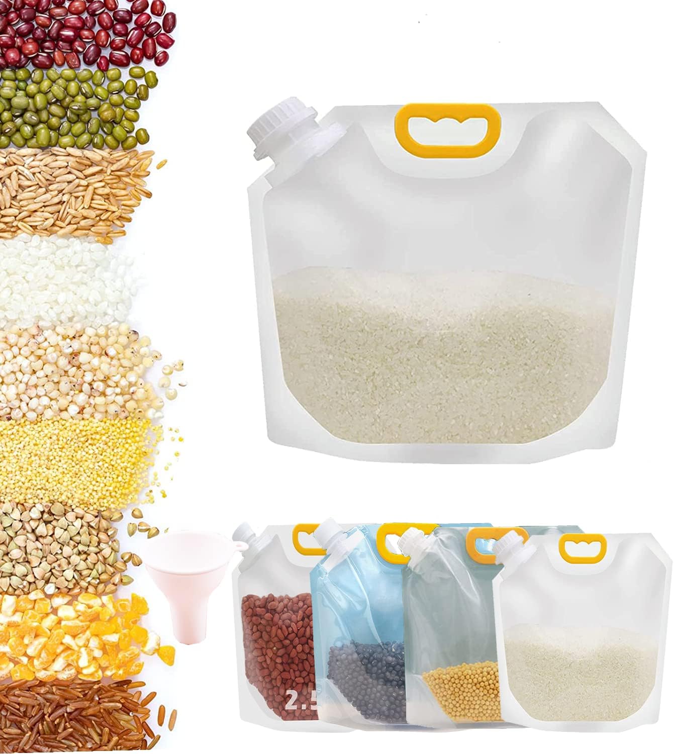 Amazon.com: Large 1.3" Diameters Cereal Containers Storage Airtight ...